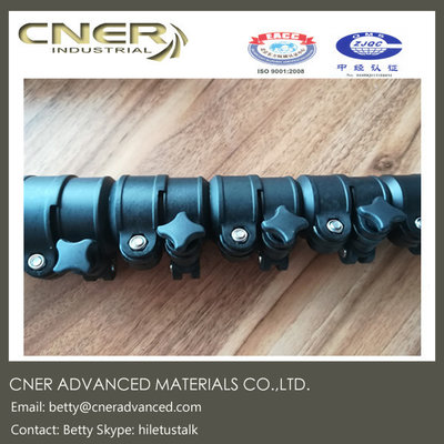 Pure carbon fiber 35 feet telescopic pole with scratch matte finish, telescopic pole for water fed window cleaning pole