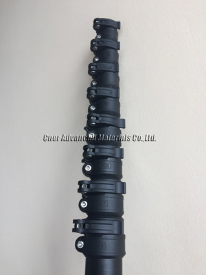 Pure carbon fiber 36 feet telescopic pole with scratch matte finish, telescopic pole for water fed window cleaning pole