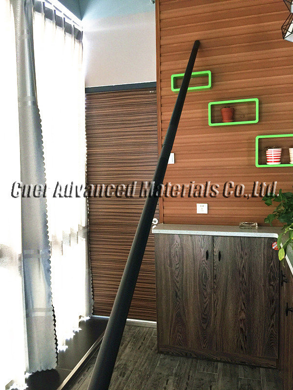High strength carbon fiber telesopic pole for roof gutter cleaning, tapered carbon tube for gutter cleaning