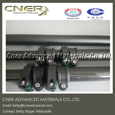 25 feet long carbon fiber telescopic poles for water fed pole