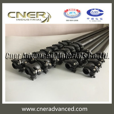 Carbon fiber telescopic pole of 27 feet length, with new designed clamps