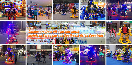 Strong fiberglass yellow robot  remote control arcade games machines ironman robot amusement rides game machine for sale