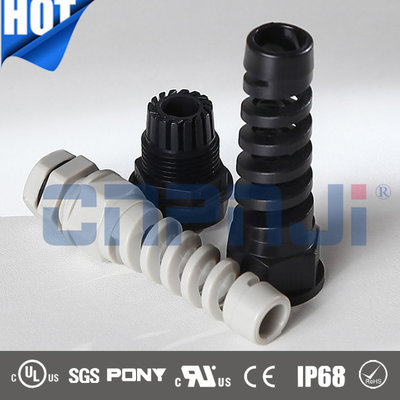 CNPJ IP68 bend proof long thread M12 M16 M20 M25 short thread strain relief cable gland cord grip with pigtail