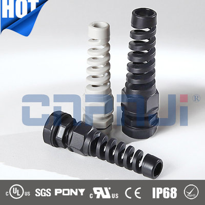 CNPJ IP68 bend proof long thread M12 M16 M20 M25 short thread strain relief cable gland cord grip with pigtail