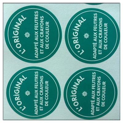 Product round paper label sticker made in guangzhou , Custom print labels