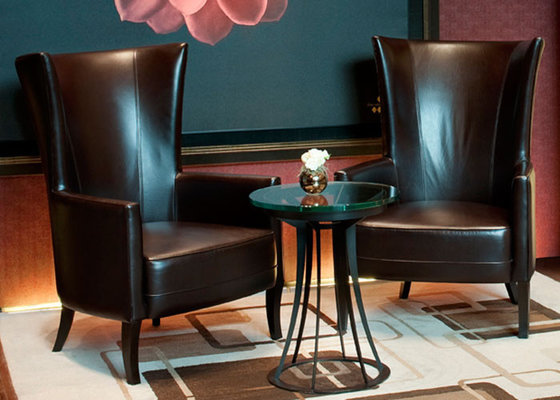 Leisure Leather Chair Modern Lobby Furniture For 5 Star Hotel Public Area