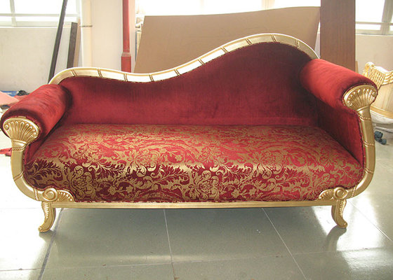 Luxury European style Custom Wooden Lounge Chair Chaise Lounge Cushios For Hotel