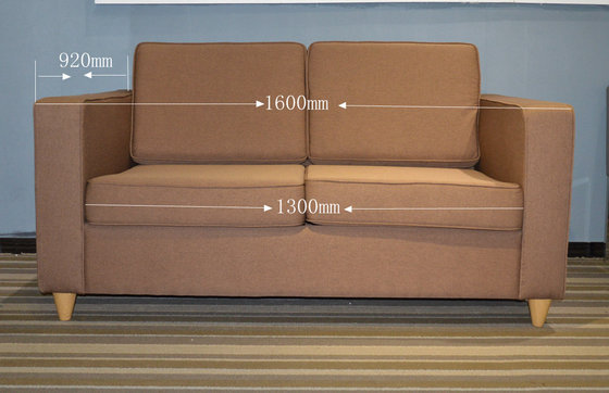 Wood frame , fabric Material Hotel Lobby Sofa Bed with mattress for Modern Hotel