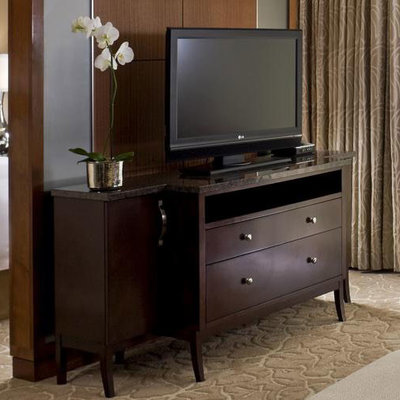 Hampton Inn 5 Star Wooden Hotel Bedroom Furniture King size Brown Upholstered
