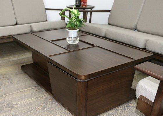 European Luxury Living Room Furniture Fabric Solid  Wood Sofa Set with Soft Cushion