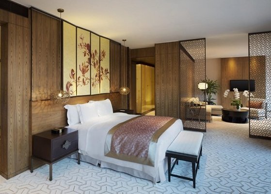 Luxury Chinese Style Hotel Bedroom Furniture Classic Bedroom Set for Resort