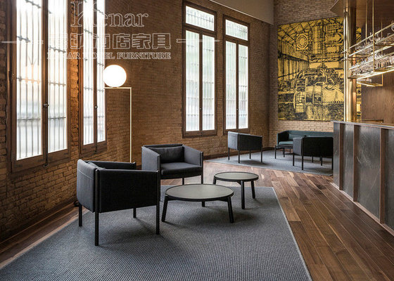 Grey Vintage Simple Wooden Frame Chair / Hotel Dining Room Furniture