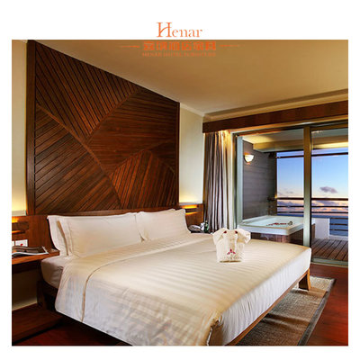 Iririki Resort Hotel & Spa Queen Bed Bedroom Furniture With Local Culture