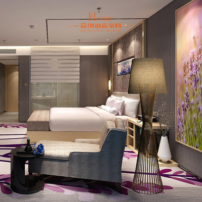 Modern Queen Size Bed Sets for Apartment / 5 Star Hotel Furniture