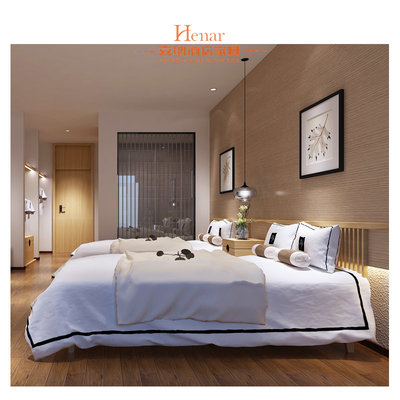 Wooden USA King Twin or Single Bed Modular Bedroom Furniture / Hotel Supplies