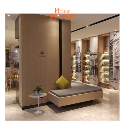 Wooden Contemporary Rectangle Leather Coner Sofa For Hotel Lobby Grey Colour