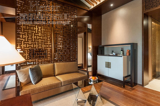 Decorative Solid Wood Lattice Panel For Hotel Guest Room 2 Years Gurantee
