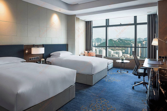 Star Resort / Commercial Modern Hotel Wood Bedroom Furniture Plywood With Veneer Material