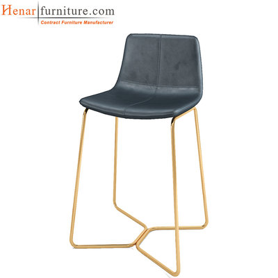 Soft ComfortableMetal Frame Bar Stool / Modern Bar Chairs for Night Club