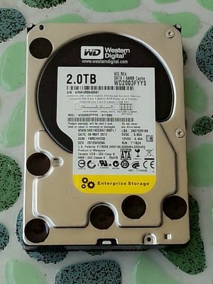 3.5 inch SATA Desktop Server Hard Disk WD2002FAEX Internal Hard Drive 2TB