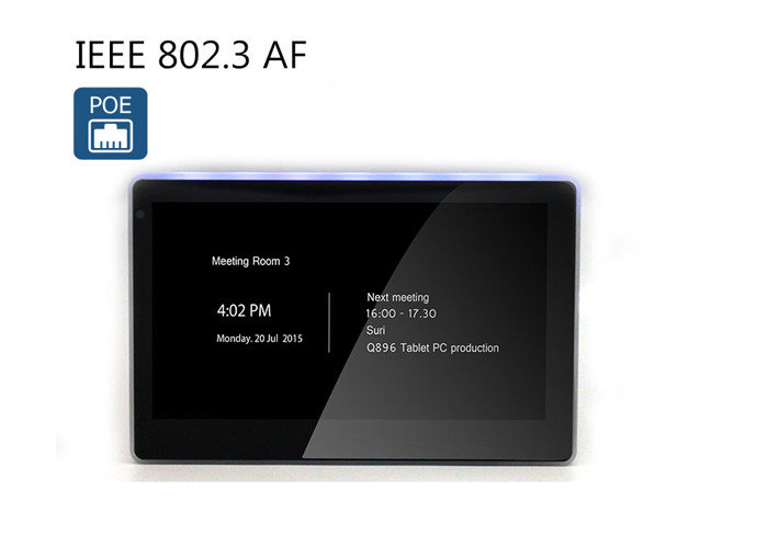 Wifi Conference Room Booking Display Touchscreen 7 Inch With LED Status