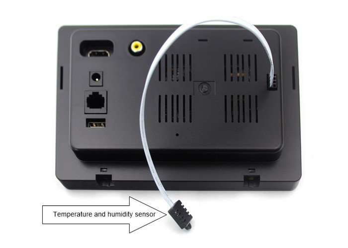 Flush Mount Android Tablet Temperature Sensor Sibo Wall Poe Tablet , Black