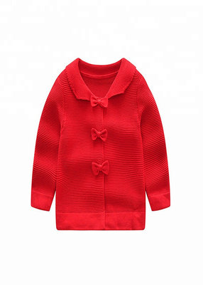 Colorful Children'S Knitted Cardigans , Toddler Cardigan Sweater Beautiful Linking Finish