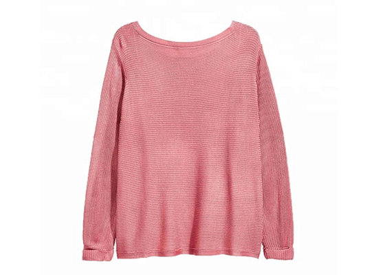 Pink Ladies Plus Size Clothing 6XL Extra Long Sweaters Arc Edge Element