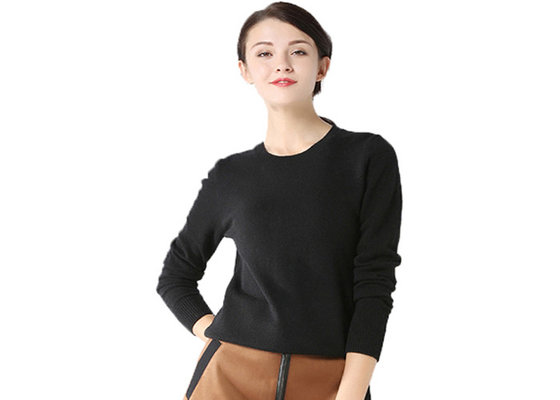 Thick Womens Cashmere Jumper , Pure Cashmere Jumpers 16 Colors Appearance