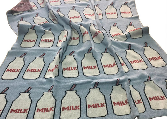 Milk Bottle Design Warm Winter Accessories Super Soft Baby Blankets For Babies