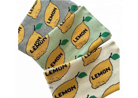 Pure Cotton Lemon Pattern Custom Baby Blankets For Sleeping And Outdoor