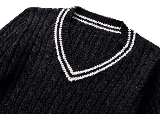 Customize European Style Knitted Kids School Uniform Sweaters For OEM Service