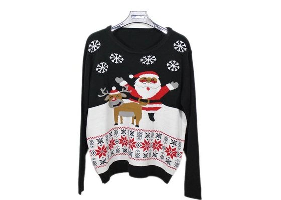 Home Christmas Features Patterns Knitted Funny Xmas Sweater In Customized Size