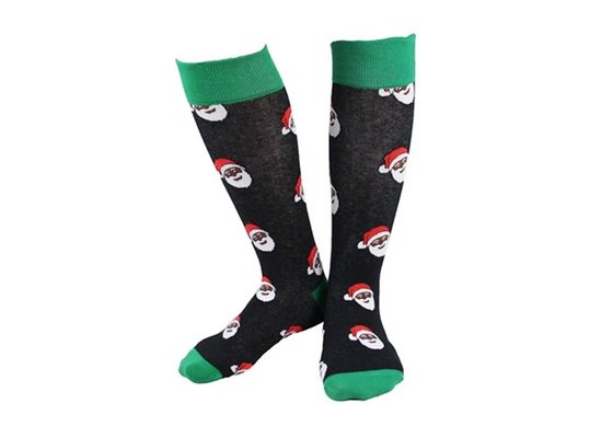 Santa Claus Patterns Warm Winter Accessories Unisex Cozy Christmas Socks For Home