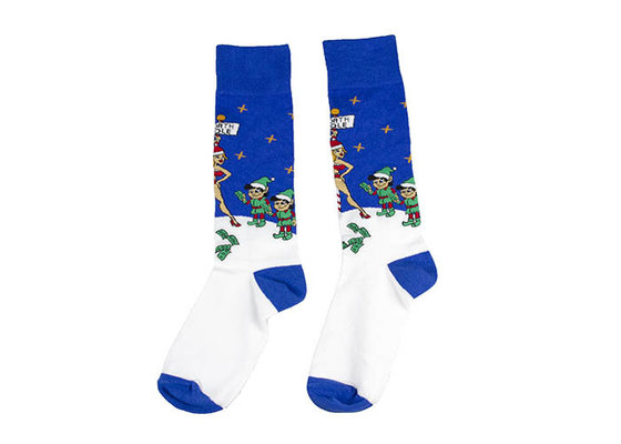 Cotton And Acrylic Warm Winter Accessories Colorful Fancy Cozy Christmas Socks
