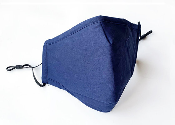 Cotton Cloth Surgical Protective Mask Reusable Three Layers Elastic Strap Tightening For Adult