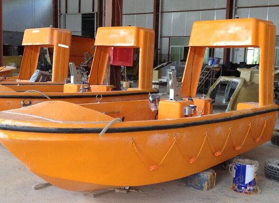 FRP rescue boat with outboard engine hot sales