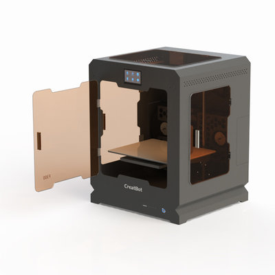 Full Closed Two Extruder 3d Printer Creabot F430 4.3 Inch Color Touch Screen