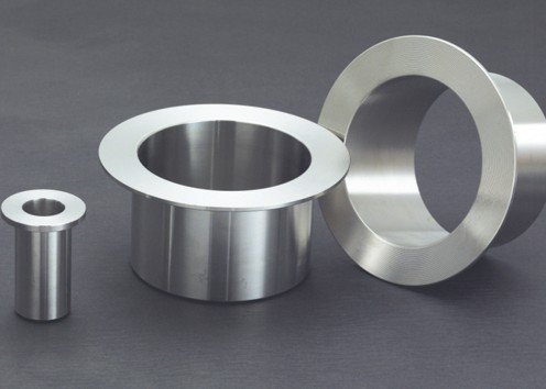 High Corrosion Resistant Grade 2 Pipe Collars With Glass Bead Blasting Titanium Fittings