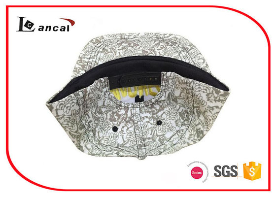 Digital Printing Polyester Baseball Caps Hats , White Baseball Hats For Men