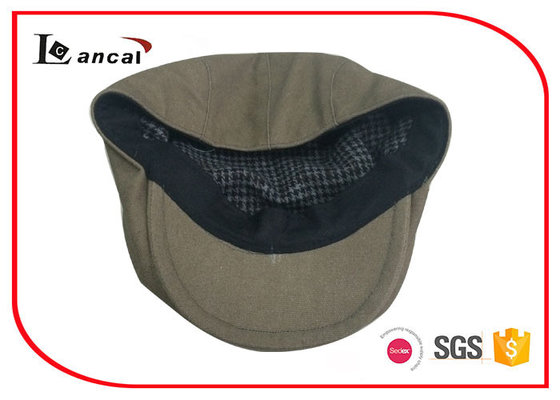 Canvas Mens Wool Flat Cap