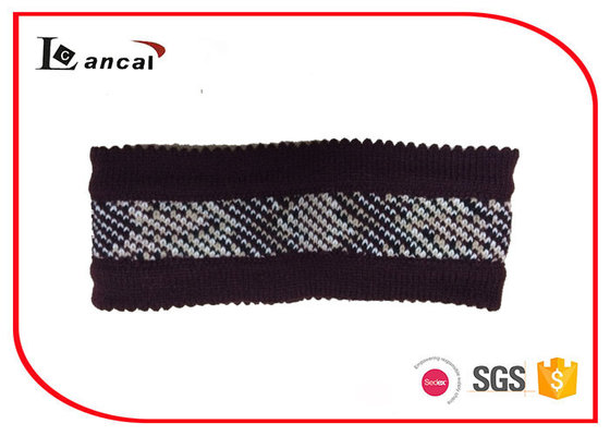 Multi Color Knitted Snood Scarf For Men , Acrylic Fabrics Crochet Cowl Scarf