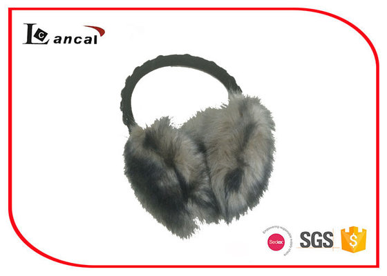 Black Decorative Bead Winter Ear Muffs Bead Ear Warmers For Women