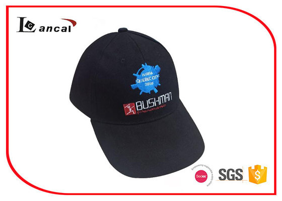 Customize 2D embroidery 6 panel baseball caps for men with metal adjuster