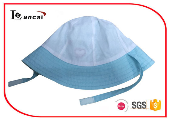 Applique and embroidery bucket hat, cotton sheeting lining with child velcro