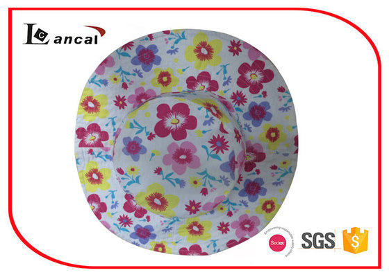 Reversible Wide Brimmed Sun Printed Bucket Hat For Girls Light Weight