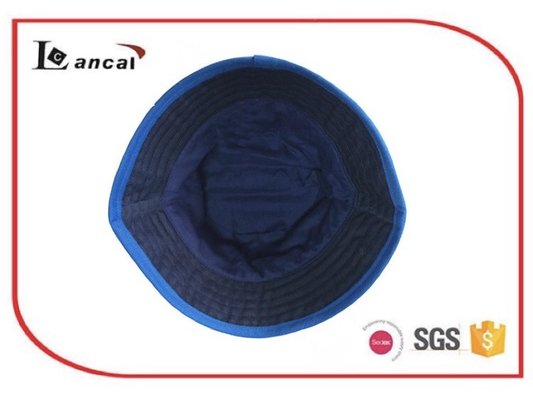 Boys custom printed cheap stripe reversible navy bucket hat for kids