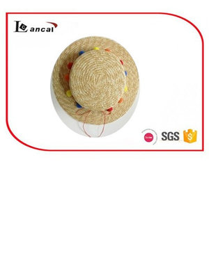 Fashion Ladies StrWide-brimmaw Hat,Natural Sun Hat With Bright Hair Bulb