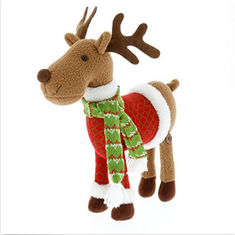 China Cute Christmas Reindeer Soft Toy , 12 Inch Stuffed Animal Christmas Ornaments supplier