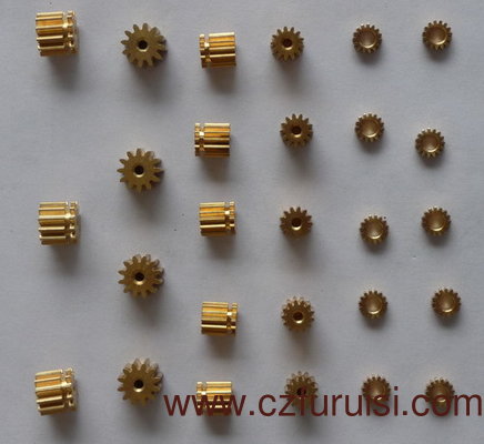 Small module M 0.25-0.3 brass motor gear